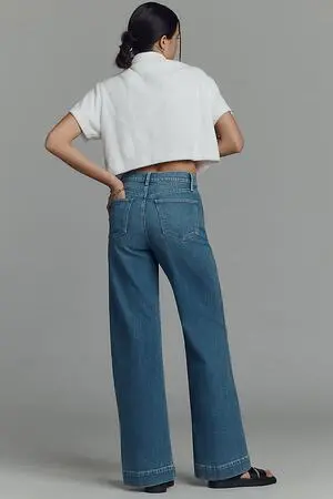Joe's Jeans The Front Seamed High-rise Wide-leg Jeans
