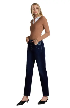 KANCAN Premier High Rise Straight Jeans