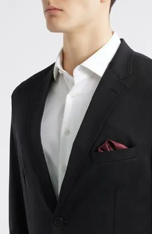 Johnston & Murphy Xc Flex® Solid Knit Sport Coat - Black