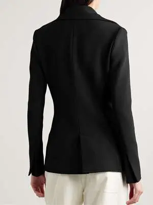 Proenza Schouler Marine Double-breasted Twill Jacket - Black