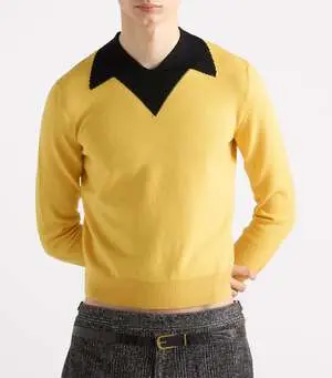 Prada Wool Long-sleeve Polo Shirt