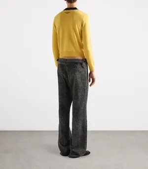 Prada Wool Long-sleeve Polo Shirt