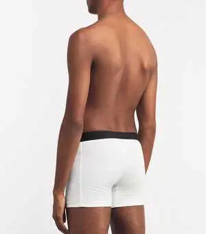 BOSS Stretch-cotton Boxer Briefs - White