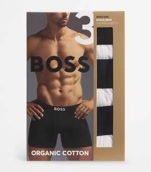 BOSS Stretch-cotton Boxer Briefs - White