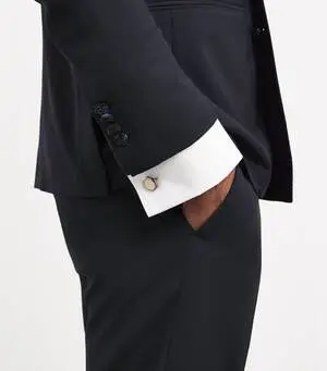 BABETTE WASSERMAN LONDON Rhodium-plated Hexagon Cufflinks