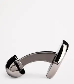 BABETTE WASSERMAN LONDON Rhodium-plated Hexagon Cufflinks