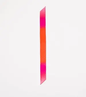 Prada Silk Triangle Skinny Scarf - Pink