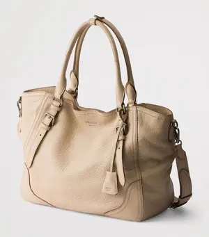 Prada Large Buffalo Leather Tote Bag