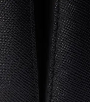 Prada Saffiano Leather Panier Top-handle Bucket Bag - Black