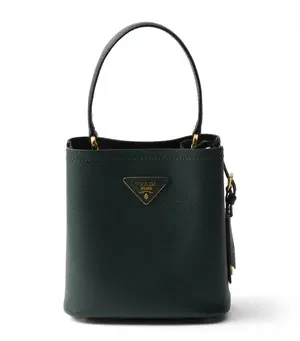 Prada Saffiano Leather Panier Top-handle Bag - Green