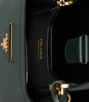 Prada Saffiano Leather Panier Top-handle Bag - Green