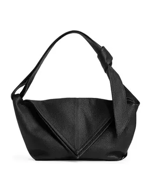 Bottega Veneta Small Leather Sawyer Shoulder Bag - Black