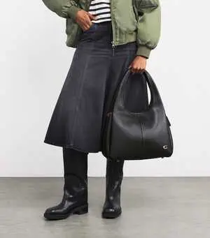 COACH Leather Lana Shoulder Bag - Black