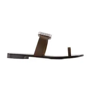 GIUSEPPE ZANOTTI Blahir Flat Sandals - Brown
