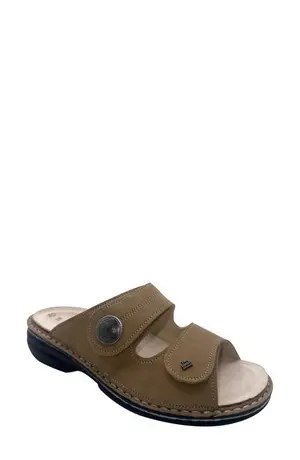 Finn Comfort Sansibar Slide Sandal - Tan