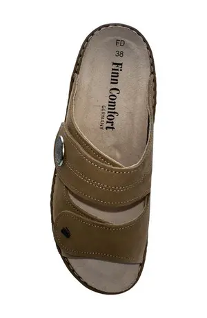 Finn Comfort Sansibar Slide Sandal - Tan