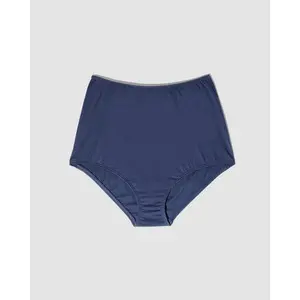 ODDOBODY Organic Cotton High Waisted Brief Lapis