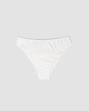 ODDOBODY Organic Cotton Mid-rise French Cut - Chalk