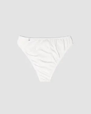 ODDOBODY Organic Cotton Mid-rise French Cut - Chalk