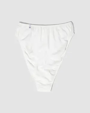 ODDOBODY Organic Cotton High Waisted French Cut - Chalk