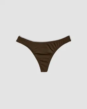 ODDOBODY Organic Cotton Thong Chestnut