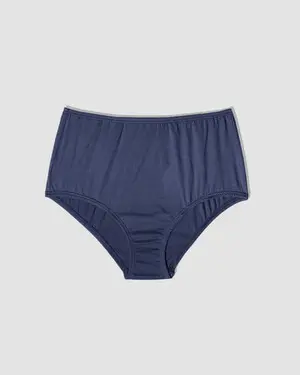 ODDOBODY Organic Cotton Mid-rise Brief - Lapis