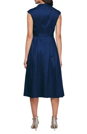 Alex Evenings Stretch Taffeta Cocktail Dress