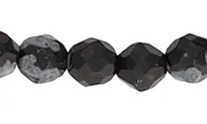 John Varvatos Skull Obsidian Beaded Bracelet - Black/silver
