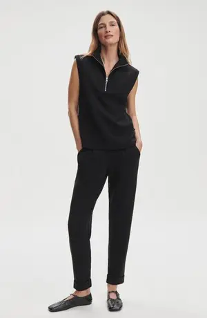 Varley Magnolia 2.0 Sleeveless Half Zip - Black