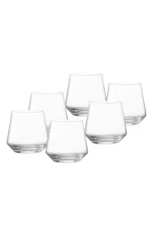 SCHOTT ZWIESEL Pure Set Of 6 Rocks Cocktail/wine Glasses