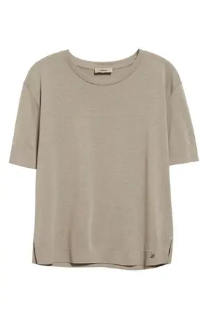 Herno Glam Knit Crewneck T-shirt - Taupe