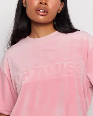 SAMII RYAN Optimist Velour Oversized Tee