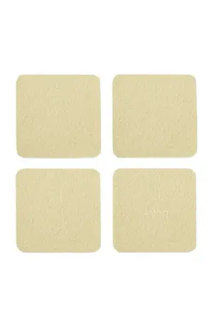 GRAF LANTZ Bierfilzl Merino Wool Square Coaster Multi 4 Pack Limoncello