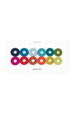 GRAF LANTZ Wine-o's Merino Wool Round Wine Markers - Rainbow
