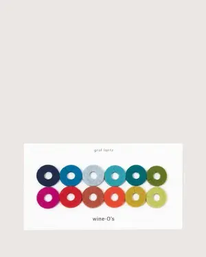 GRAF LANTZ Wine-o's Merino Wool Round Wine Markers - Rainbow