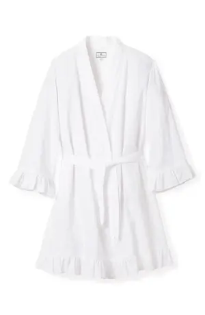 PETITE PLUME Swiss Dot Cotton Robe