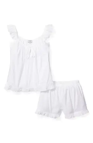 PETITE PLUME Swiss Dots Cotton Short Pajamas
