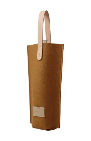 GRAF LANTZ Hana Merino Wool Bottle Bag - Honey Vachetta