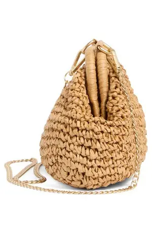L*Space Harmony Convertible Raffia Clutch