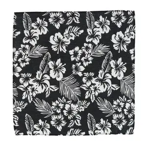 Trafalgar Mana Hawaiian Print Handkerchief - Black