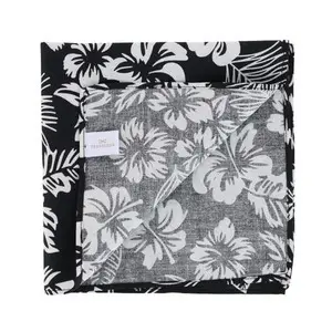 Trafalgar Mana Hawaiian Print Handkerchief - Black
