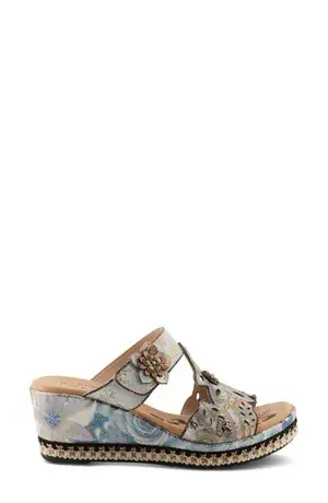 SPRING STEP SHOES Coverup Wedge Sandal - Ice