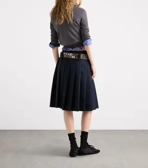 Prada Virgin Wool Triangle Cut-out Sweater