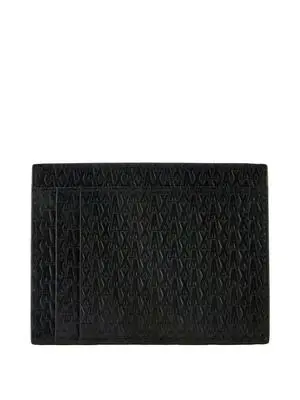 Armani Exchange Monogram-debossed Cardholder