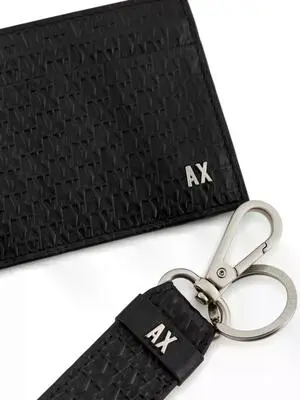 Armani Exchange Monogram-debossed Cardholder