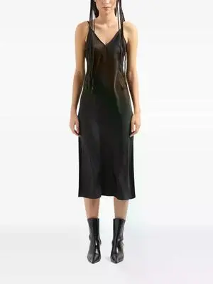 Armani Exchange V-neck Slip Dress