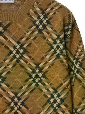 Burberry Check-pattern Sweater - Brown