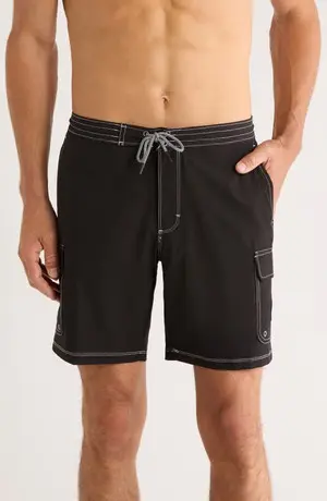 Tommy Bahama Baja Bay Swim Trunks - Black