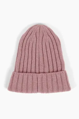 SSKEIN SSKEIN Ribbed Baby Alpaca Beanie Cameo Pink