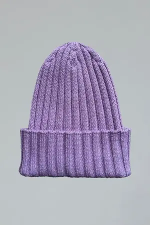 SSKEIN SSKEIN Ribbed Baby Alpaca Beanie Iris